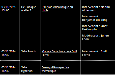 Utopiales 2024 | Programme prévisionnel – Le dragon galactique